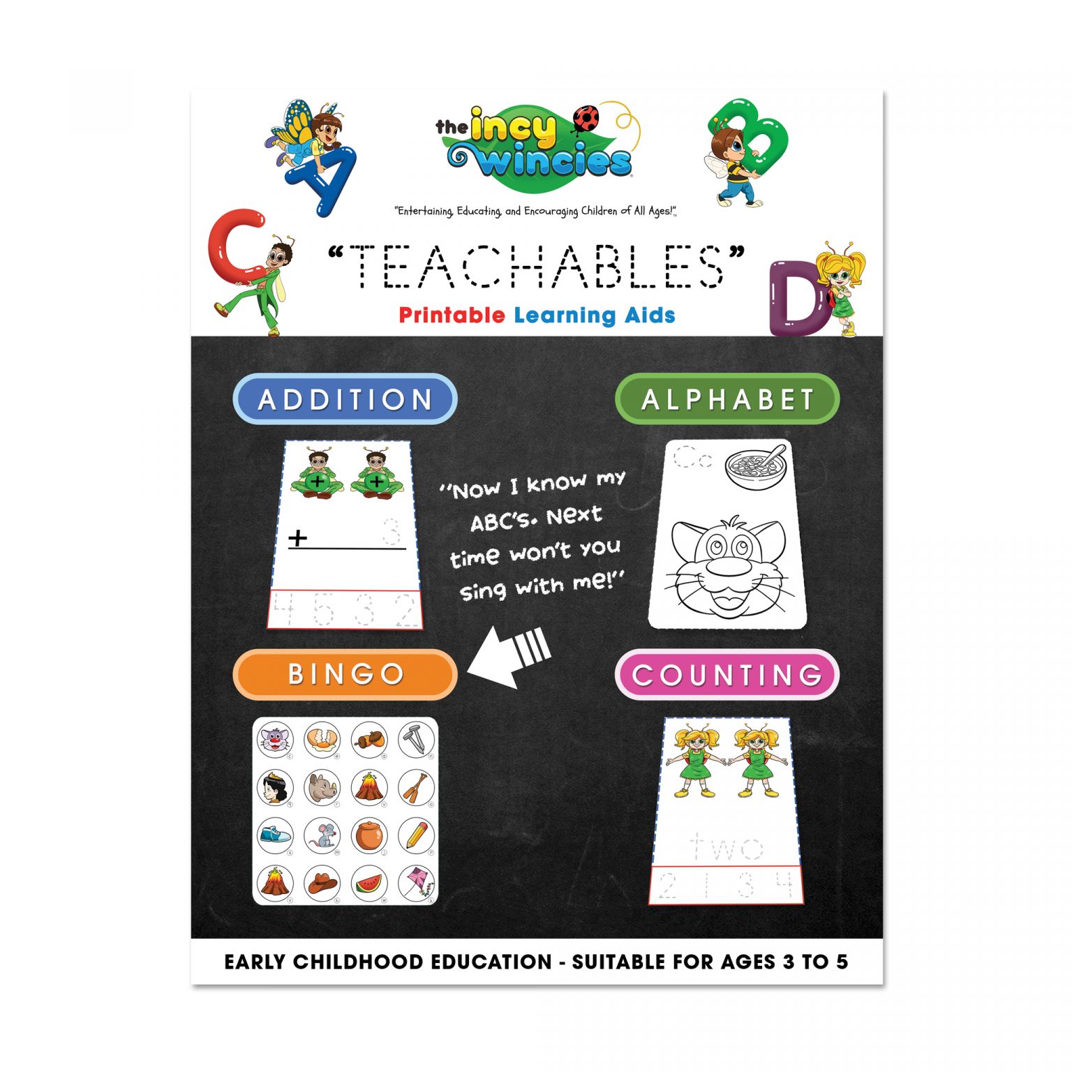 Printable Educational Aid BINGO | Educational BINGO Game Download